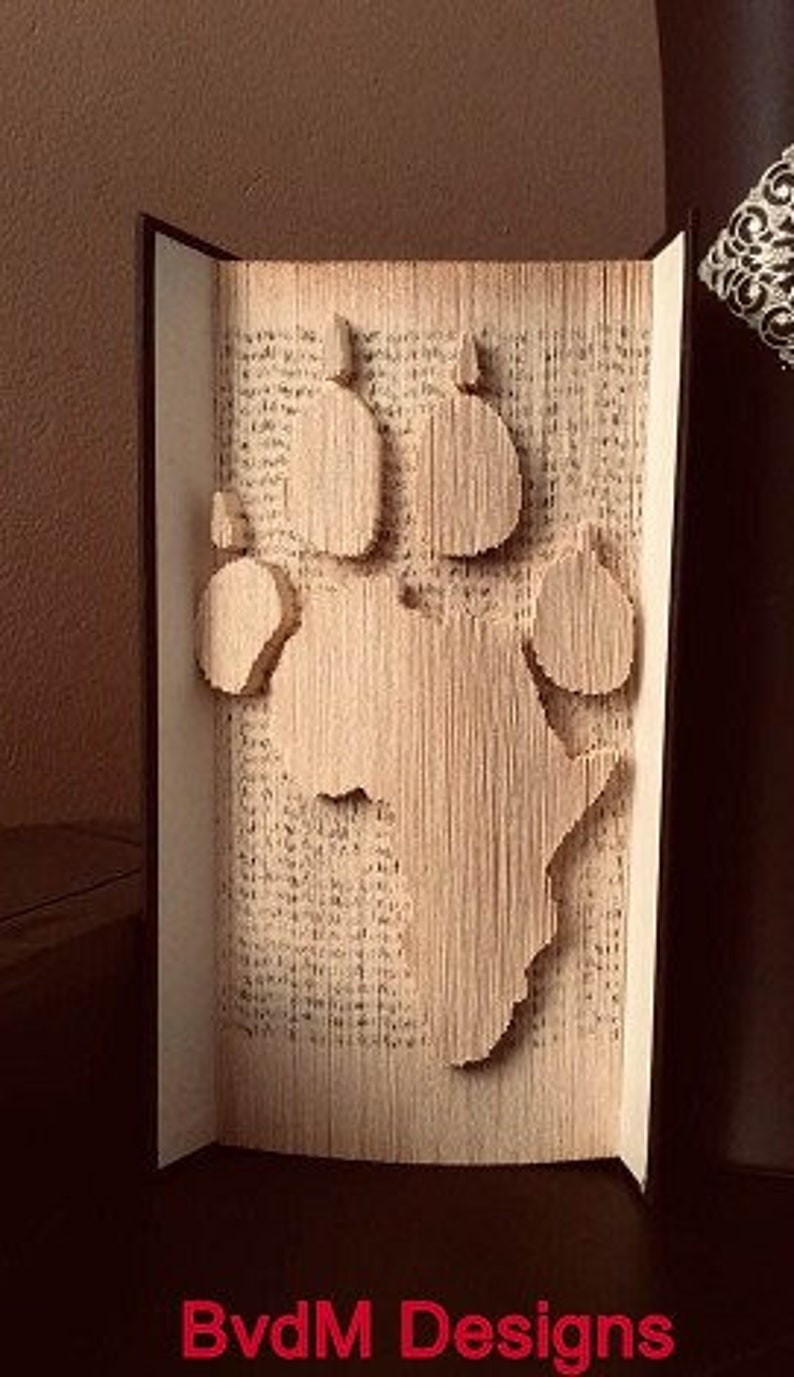 African Footprint Book Folding Pattern - Etsy