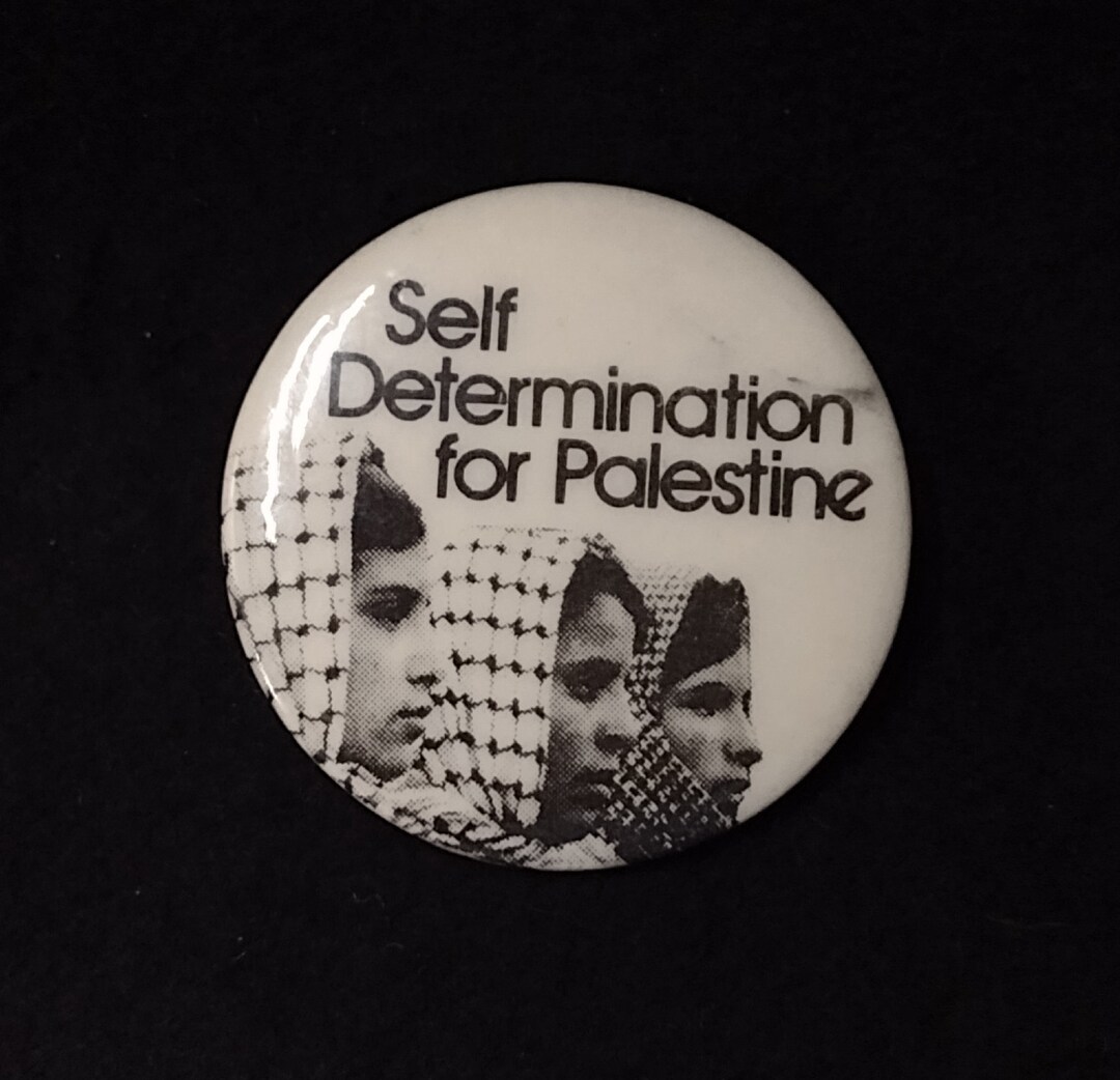 BUTTON Self Determination for Palestine 1970s POLITICAL BADGE - Etsy