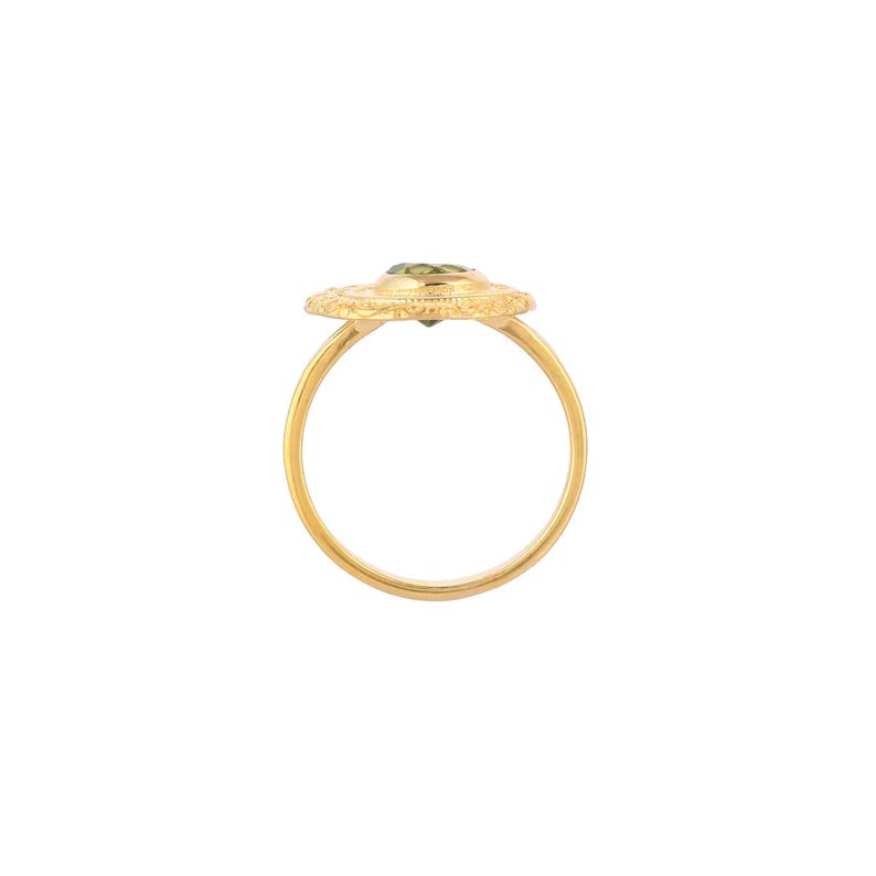 Anillo de plata de ley vermeil con oro vermeil de 14 quilates y ...