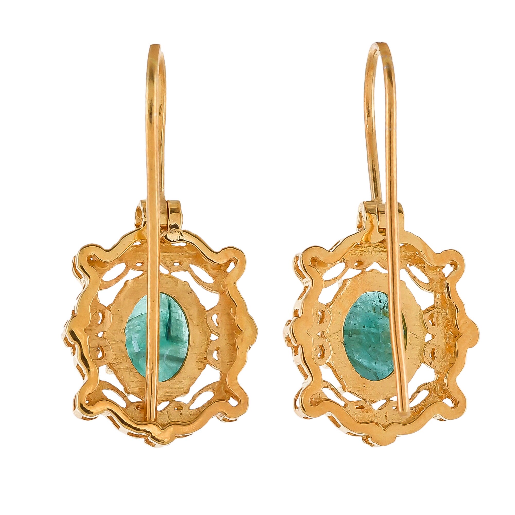 Emerald Vermeil 14K Gold Over Sterling Silver Earring - Etsy