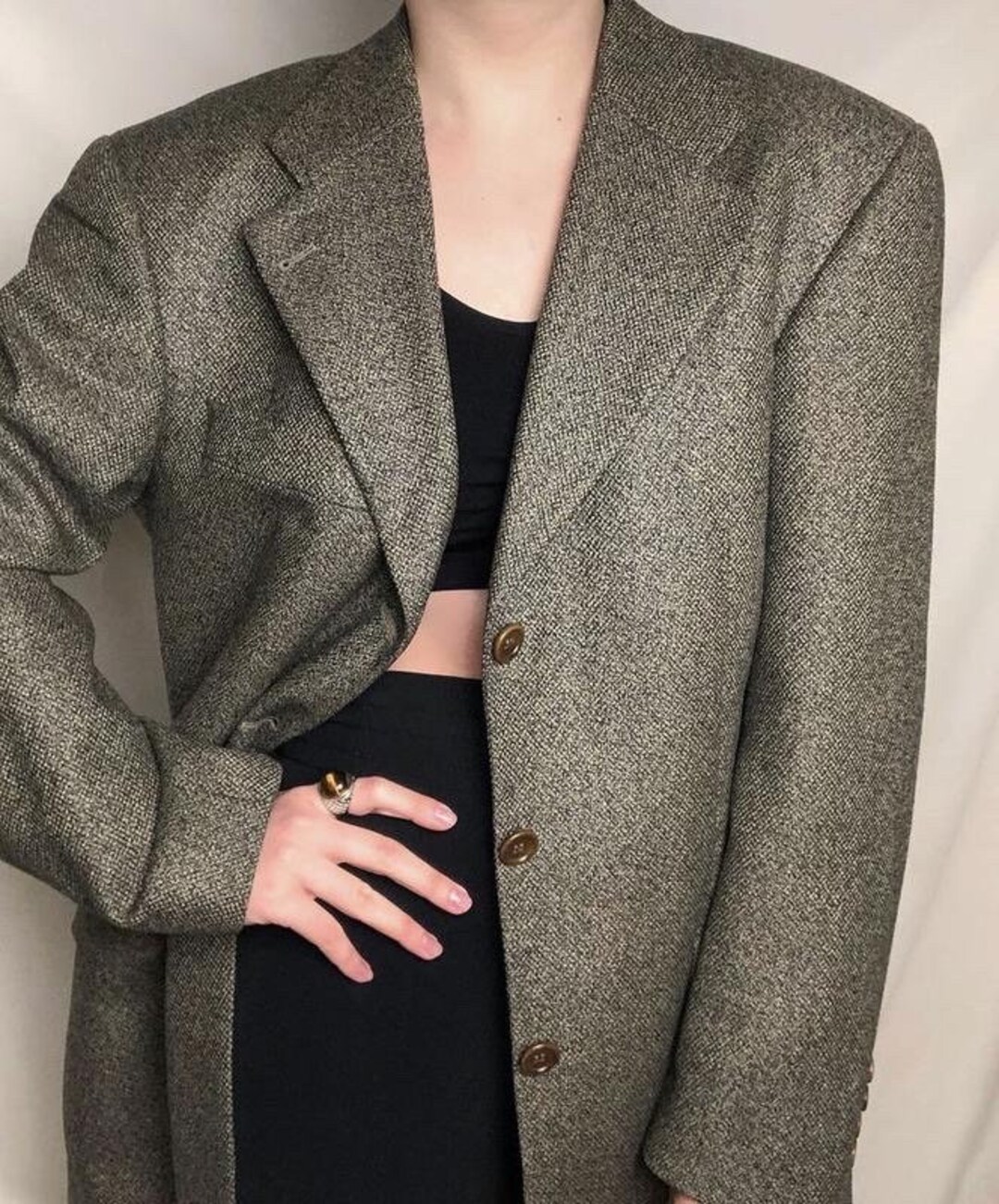 Hugo Boss Vintage Loro Piano Brown Cashmere Blazer Jacket Size 52 - Etsy