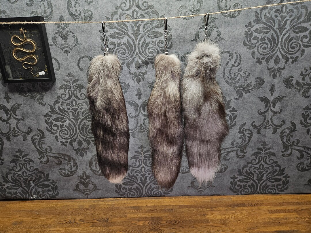 Soft Tanned Clip on Fox Tail Keychain, Suitable for Cosplay. - Etsy
