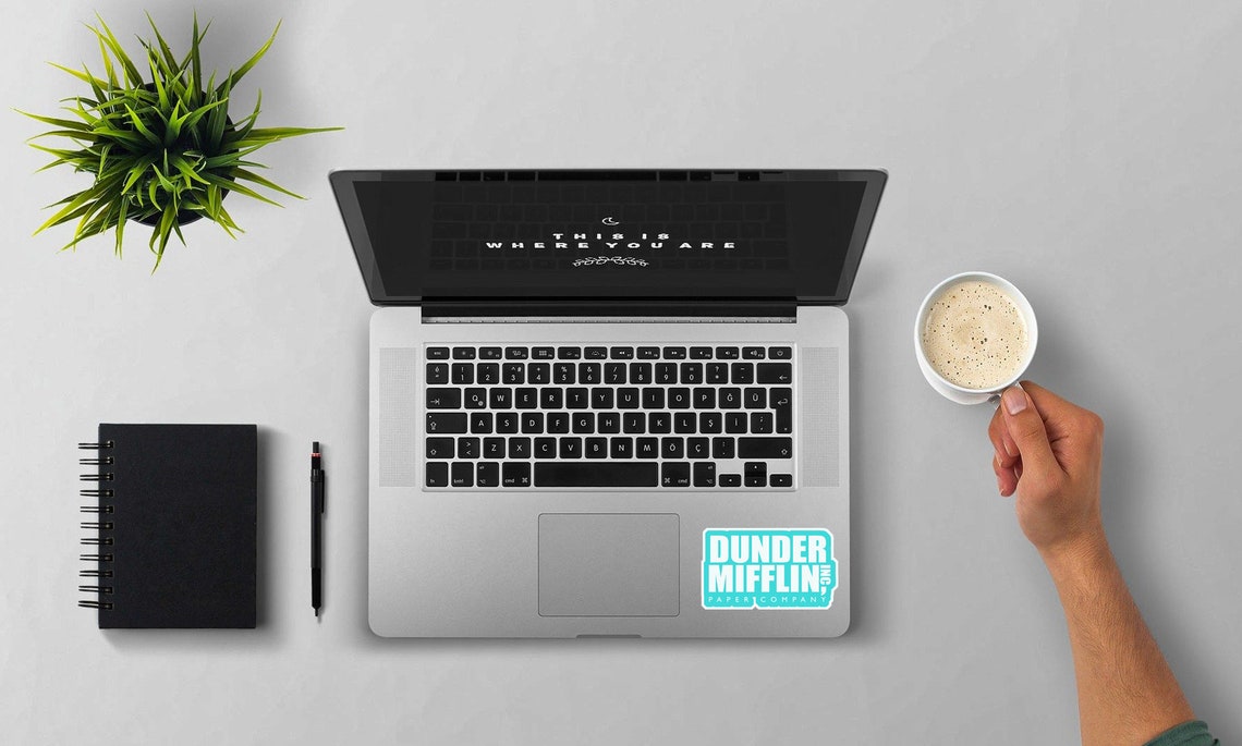 Dunder Mifflin Paper Company Vinyl Sticker. the Office Laptop - Etsy
