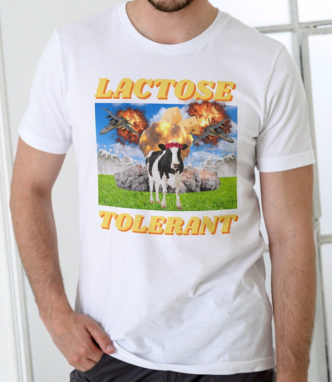 Lactose Intolerant Funny Sarcastic Meme T-shirt Gift for Friends ...