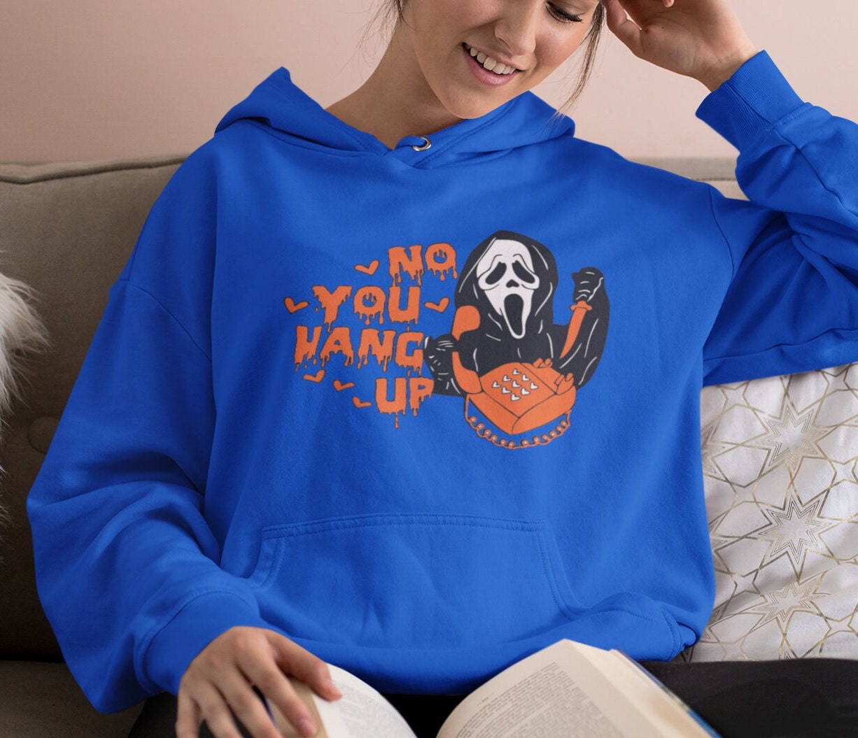 No You Hang up Hoodie Ghostface Hoodie Halloween Hoodie - Etsy UK