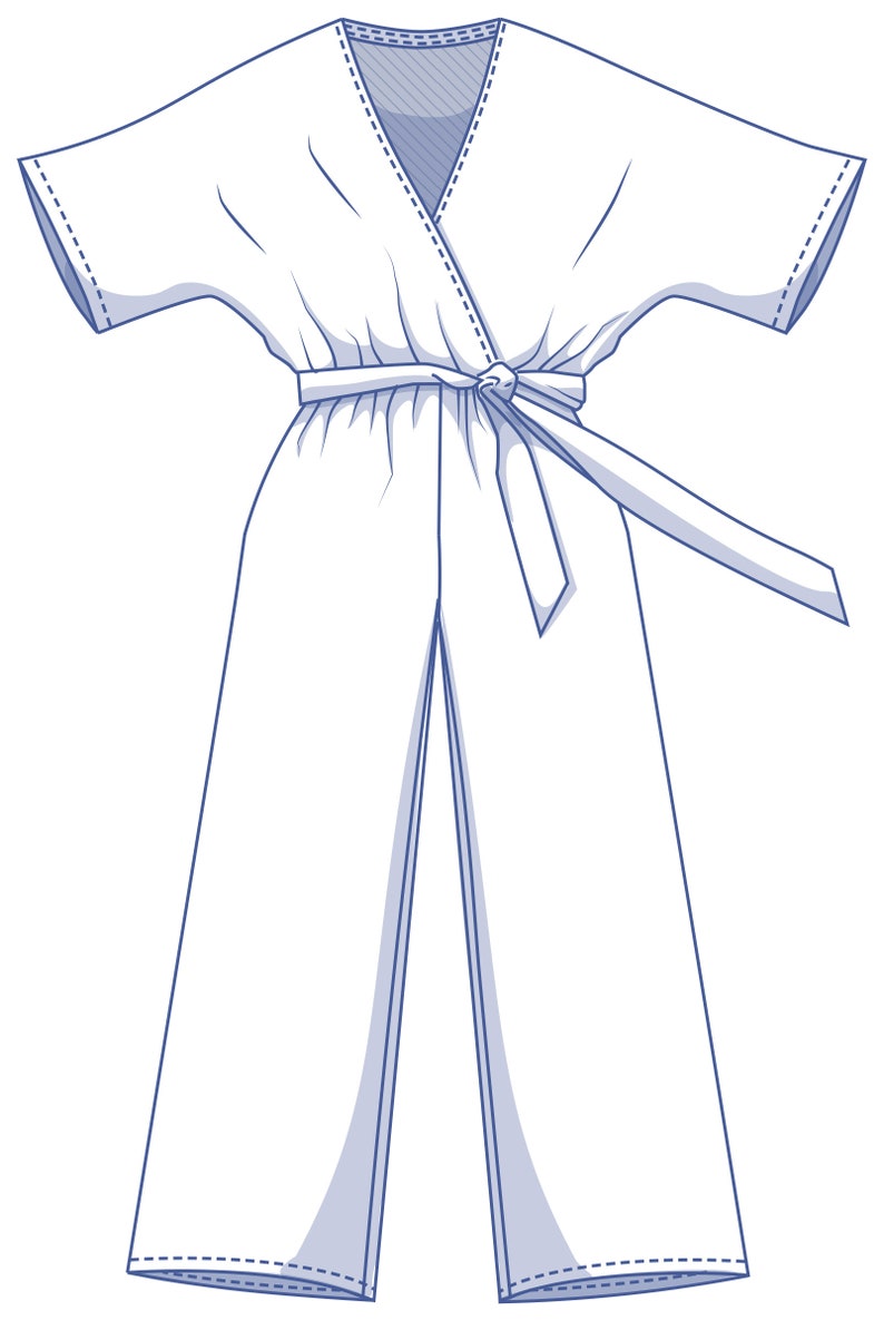 Sewing Pattern Riva Jumpsuit Fibre Mood - Etsy