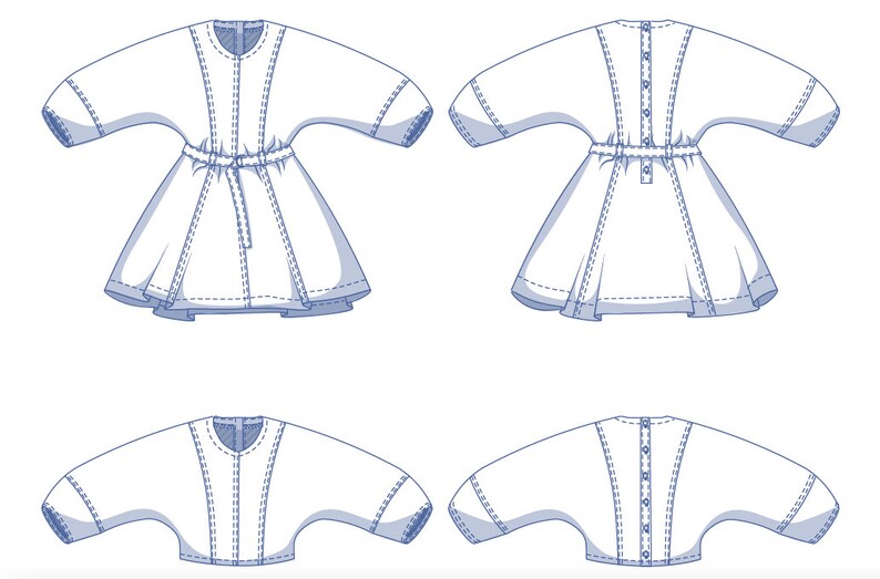 Sewing Pattern Cleo Dress Fibre Mood - Etsy