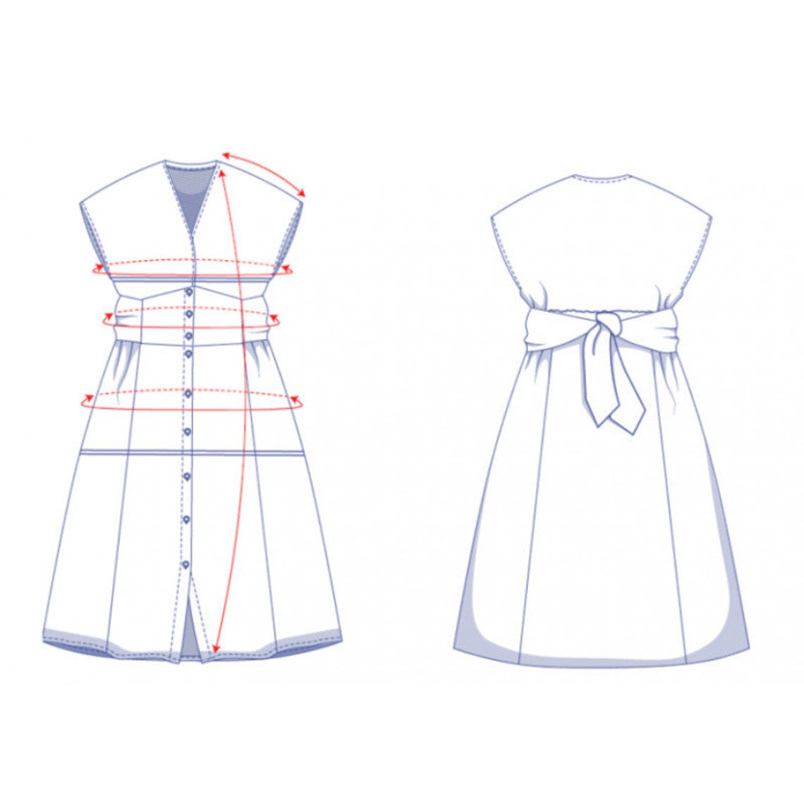 Sewing Pattern Joanne Dress Fibre Mood - Etsy