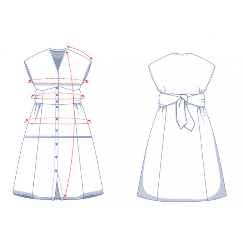 Sewing Pattern Joanne Dress Fibre Mood - Etsy