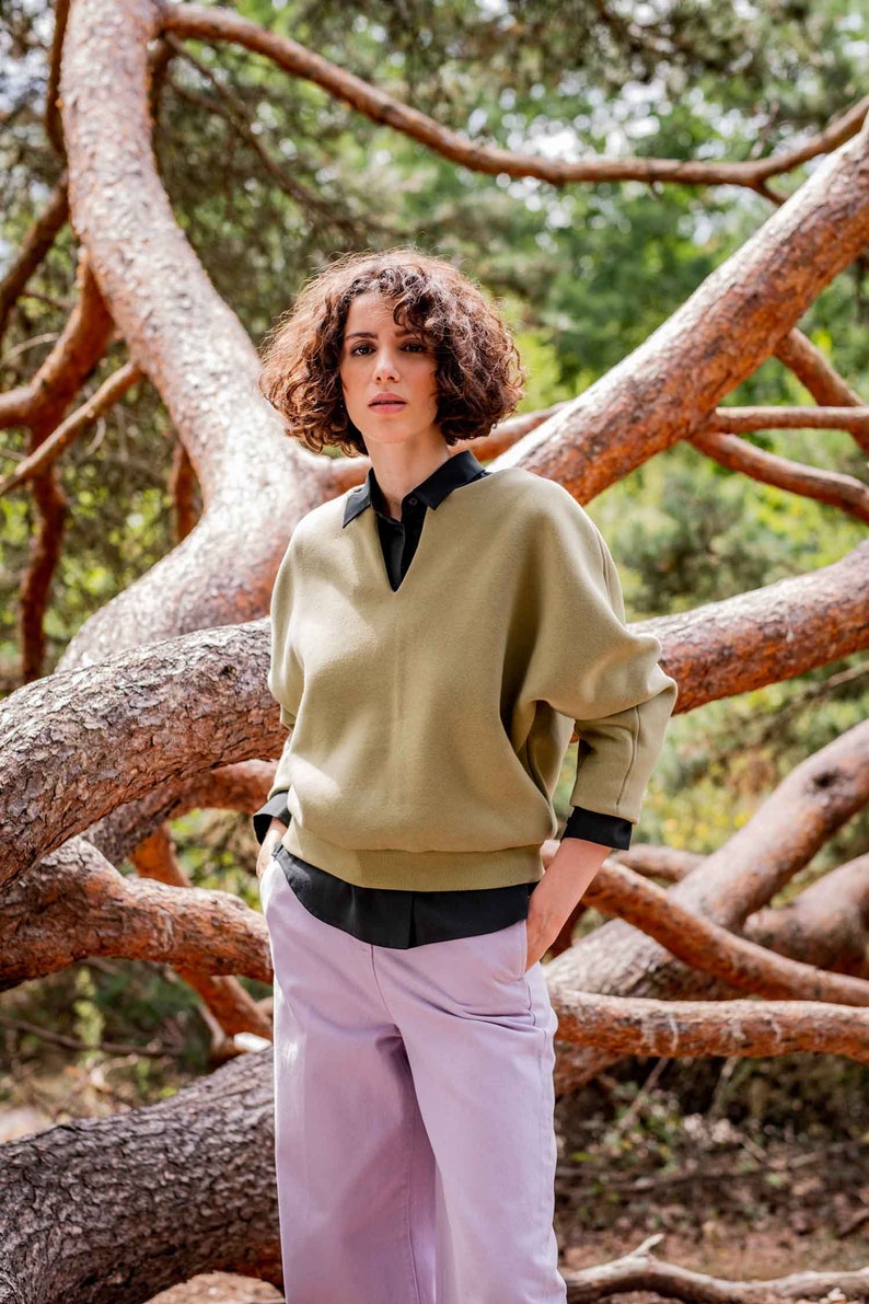 Sewing Pattern Elaine Sweater Fibre Mood - Etsy