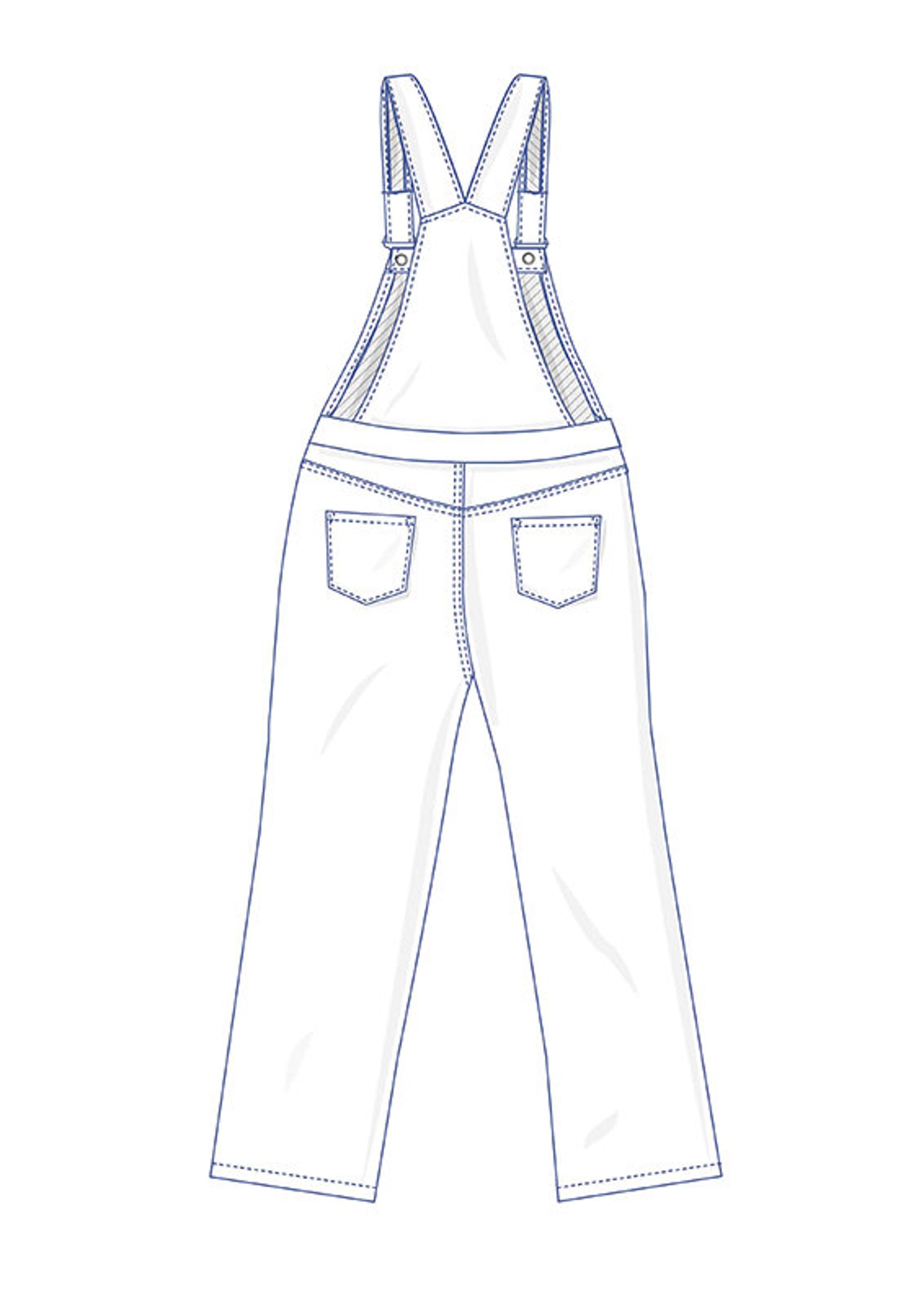 Constance Dungaree Sewing Pattern Fibre Mood - Etsy