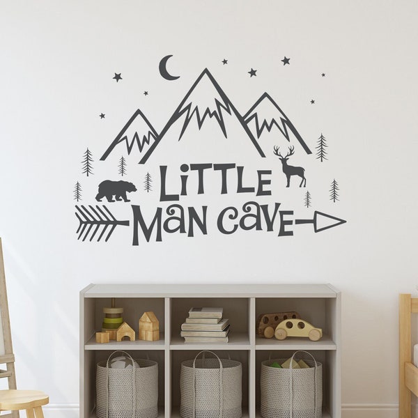 Man Cave Wall Decal - Etsy
