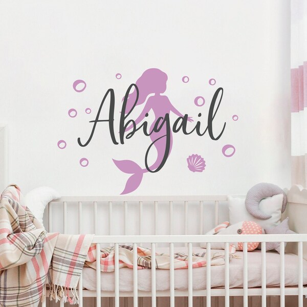 Mermaid Wall Decals - Etsy
