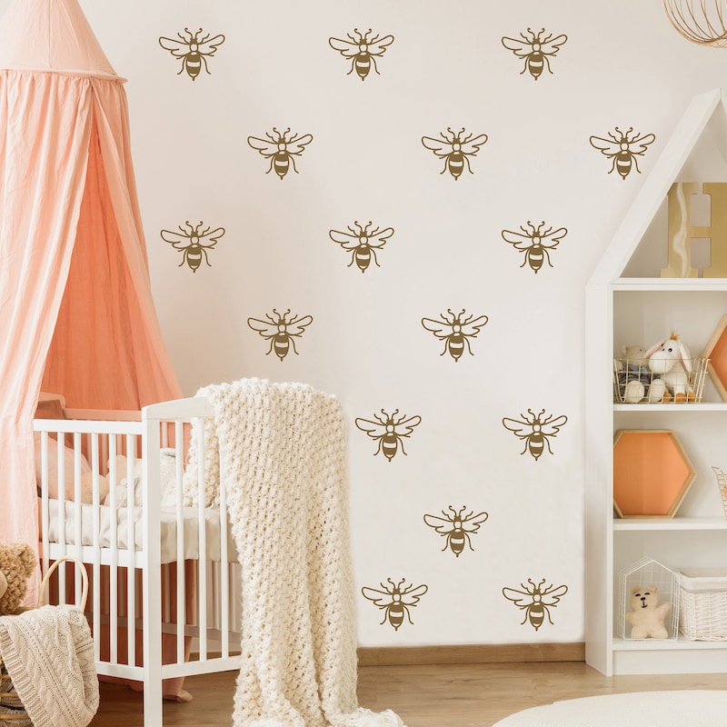 Bee Wall Decal - Etsy Australia