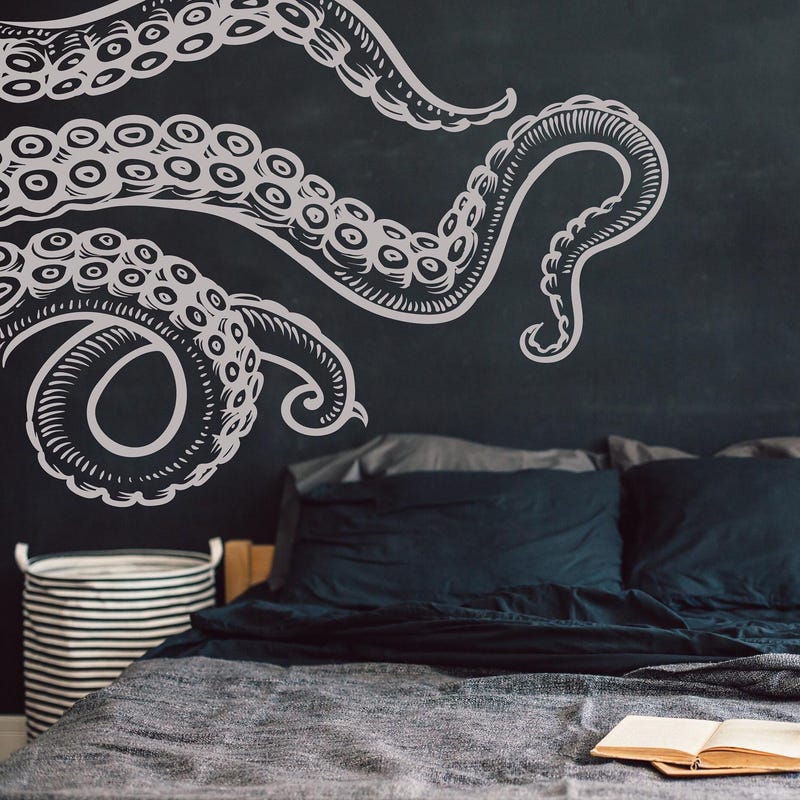Octopus Wall Decal - Etsy