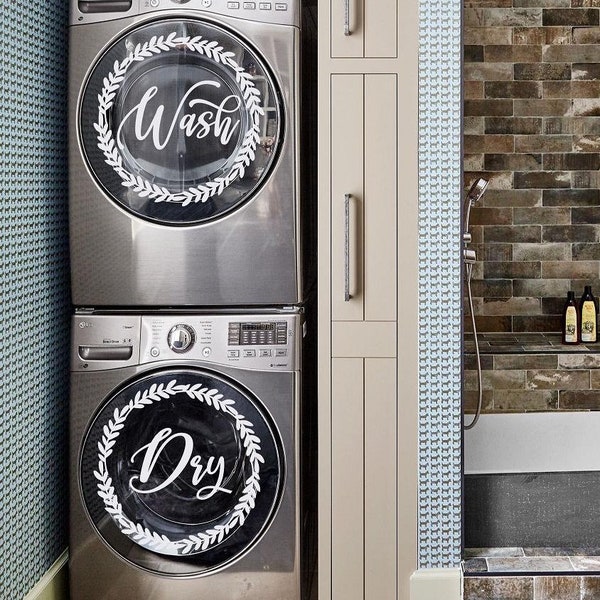 Washer and Dryer Decals - Etsy
