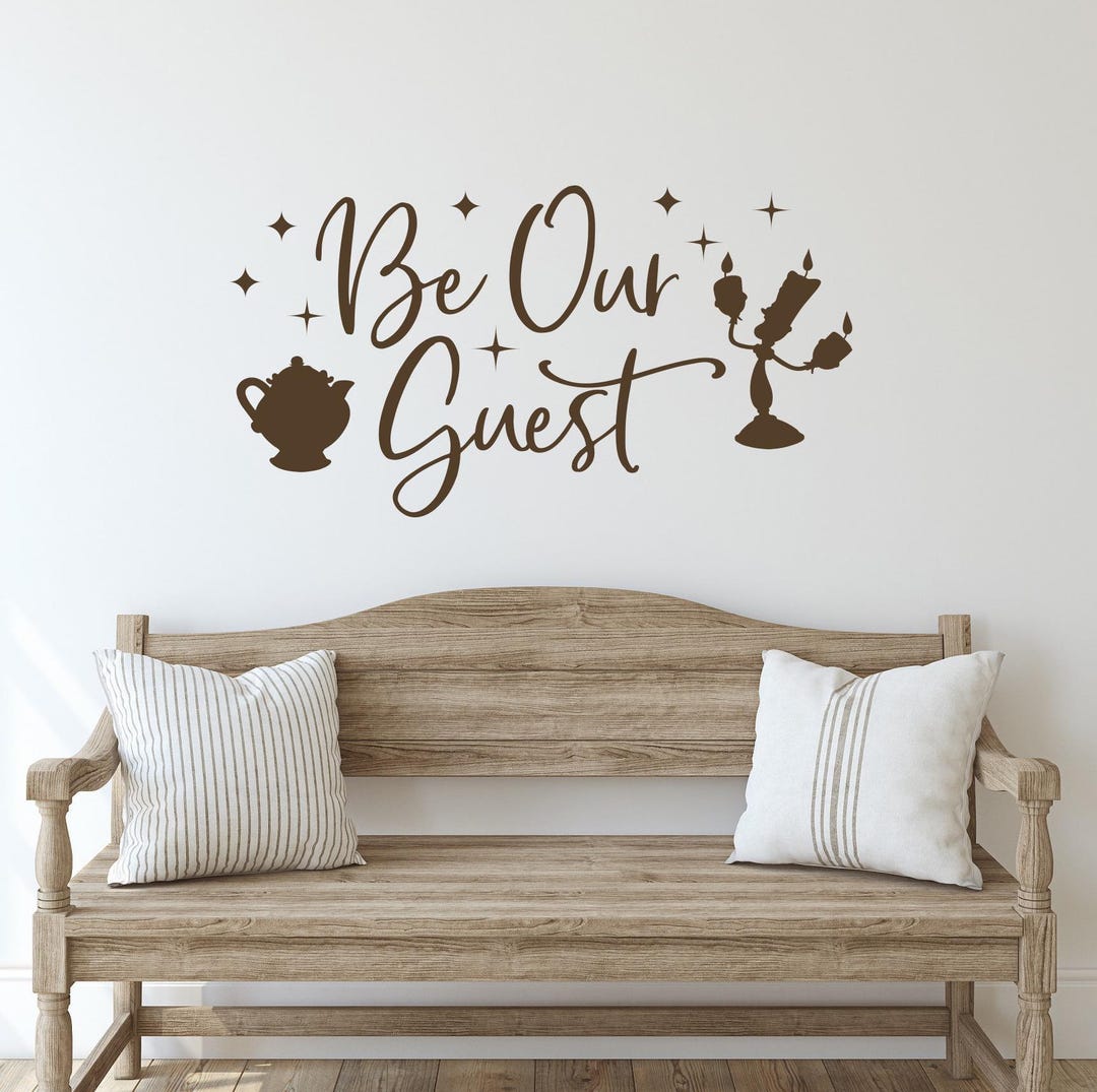 Be Our Guest Wall Decal Quote: Guest Room Decor, Welcome Sign LW152 - Etsy