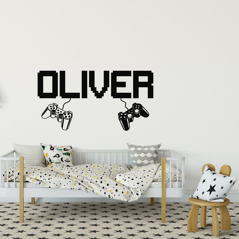 Personalized Gamer Name Wall Decal Custom Name Game | Etsy