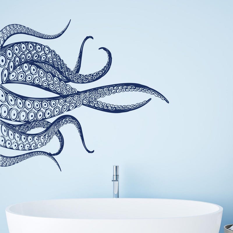 Octopus Wall Decal - Etsy