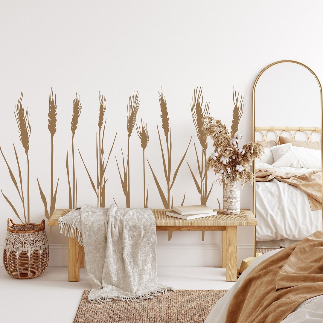 Reeds Wall Decal: Long Grass Vinyl Sticker, Lake House Decor LW266 - Etsy