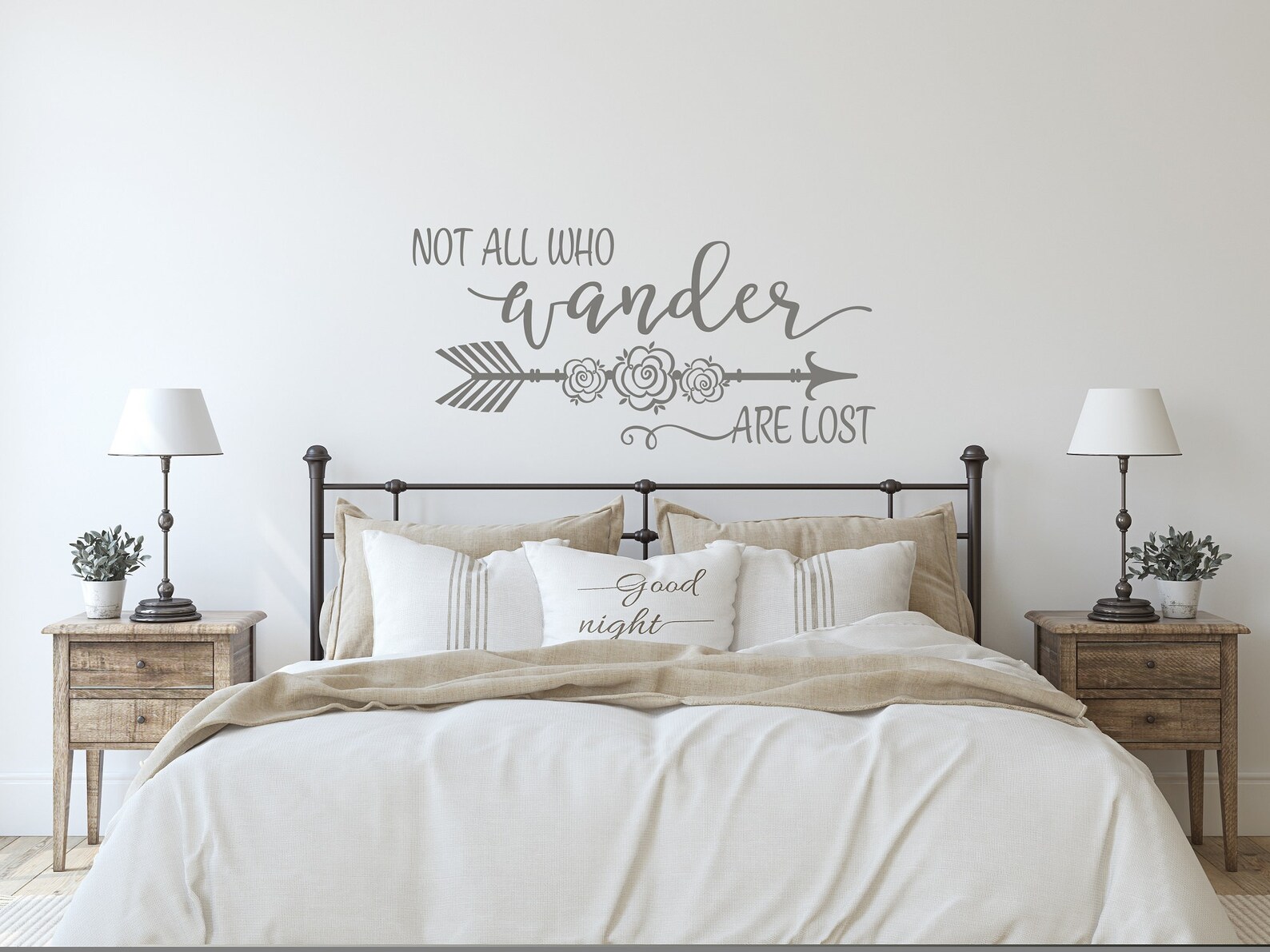 Not All Who Wander Are Lost Wall Decal Wall Sayings Decals | Etsy