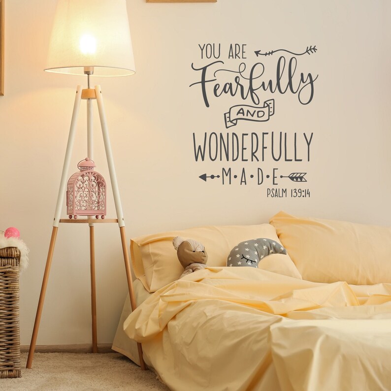 You Are Fearfully and Wonderfully Made Nursery Wall Decal - Etsy