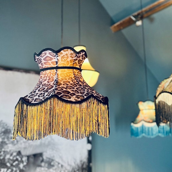 Fringed Lampshade - Etsy UK