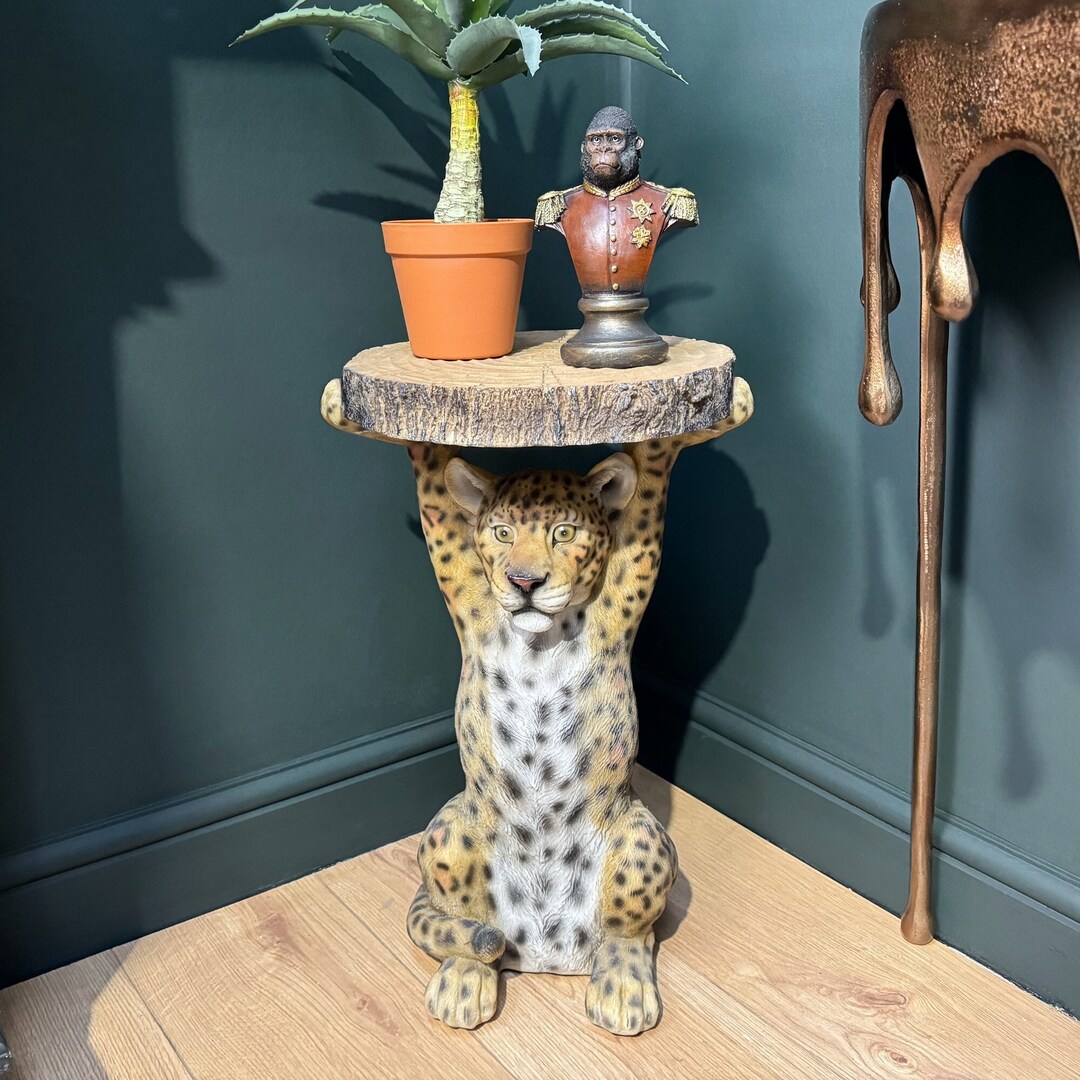 Trunk Slice Animal Side / End Tables Many Animal Styles: Black Bear ...