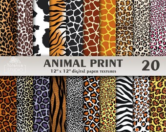 Safari Digital Paper | Etsy