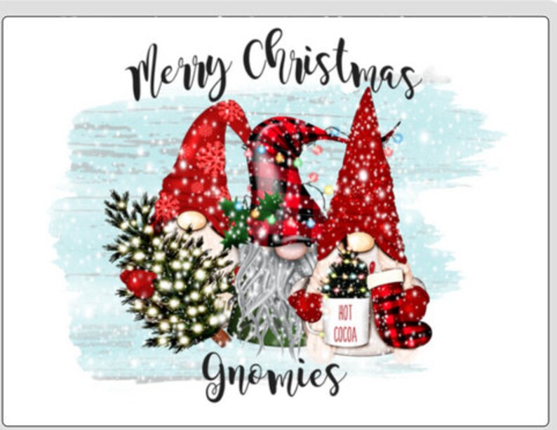 Merry Christmas Gnomies Wreath Sign ,gnome Sign for Wreath Available in ...