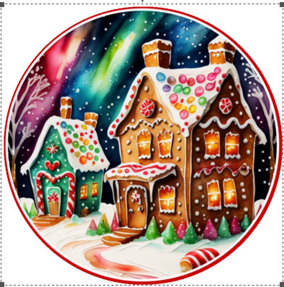 Candy Gingerbread Houses, Colorful Gingerbread Houses With Gumdrops ...