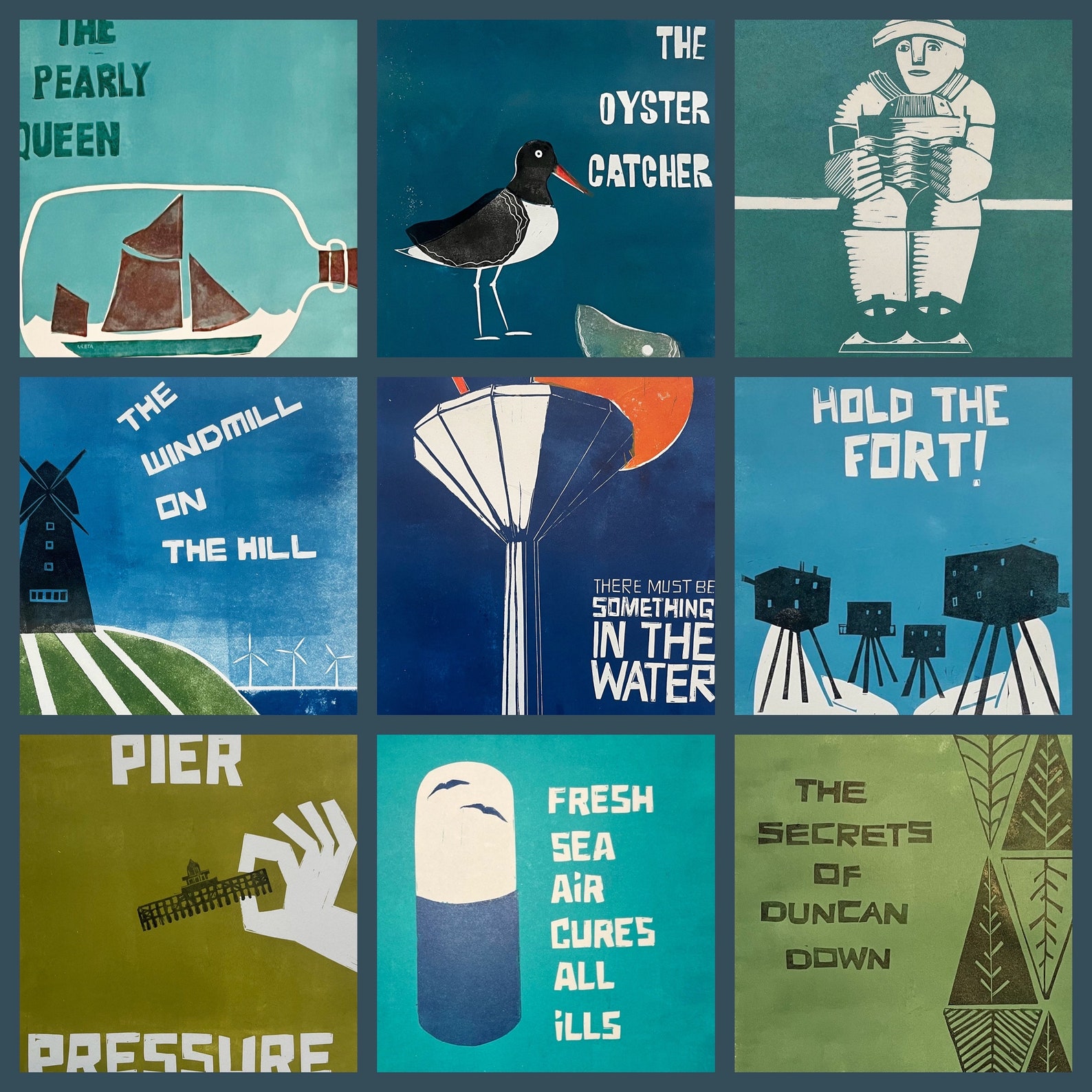 Ooh Sailor Mid Century Book Cover Herne Bay 1950s Poster Saul Bass ...