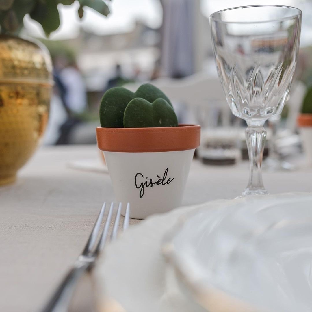 Mini Pretty Golden Pot or Not Personalized Baptism Wedding Flower Pot ...