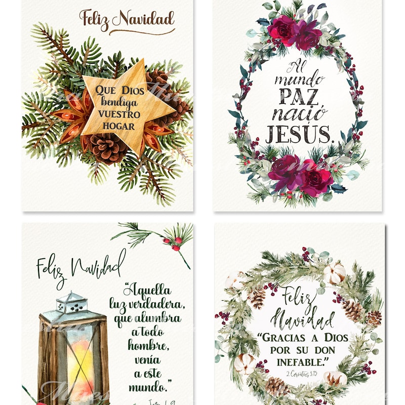 Spanish Holiday Card - Etsy