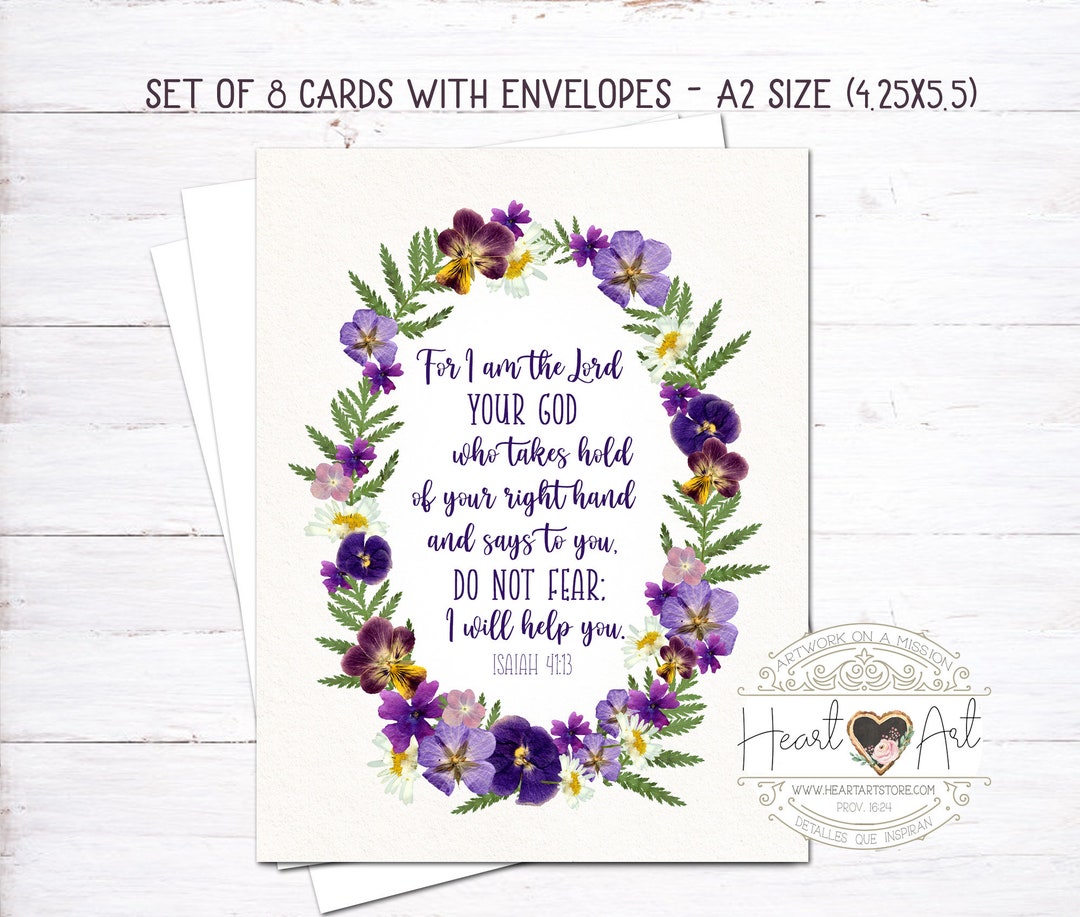 8 Cards and Envelopes - Verse From the Bible - Encouraging and ...
