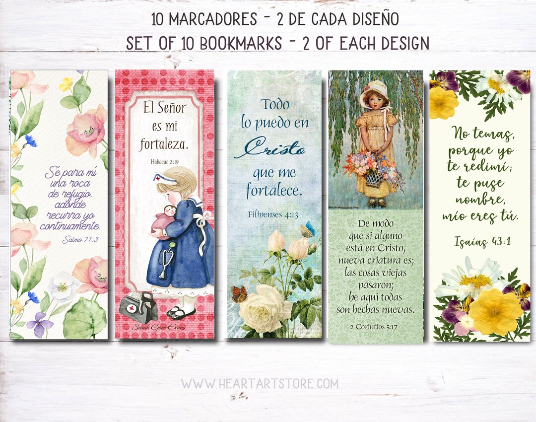Bible Bookmarks in Spanish Perfect to Add in With a Card for a Special ...