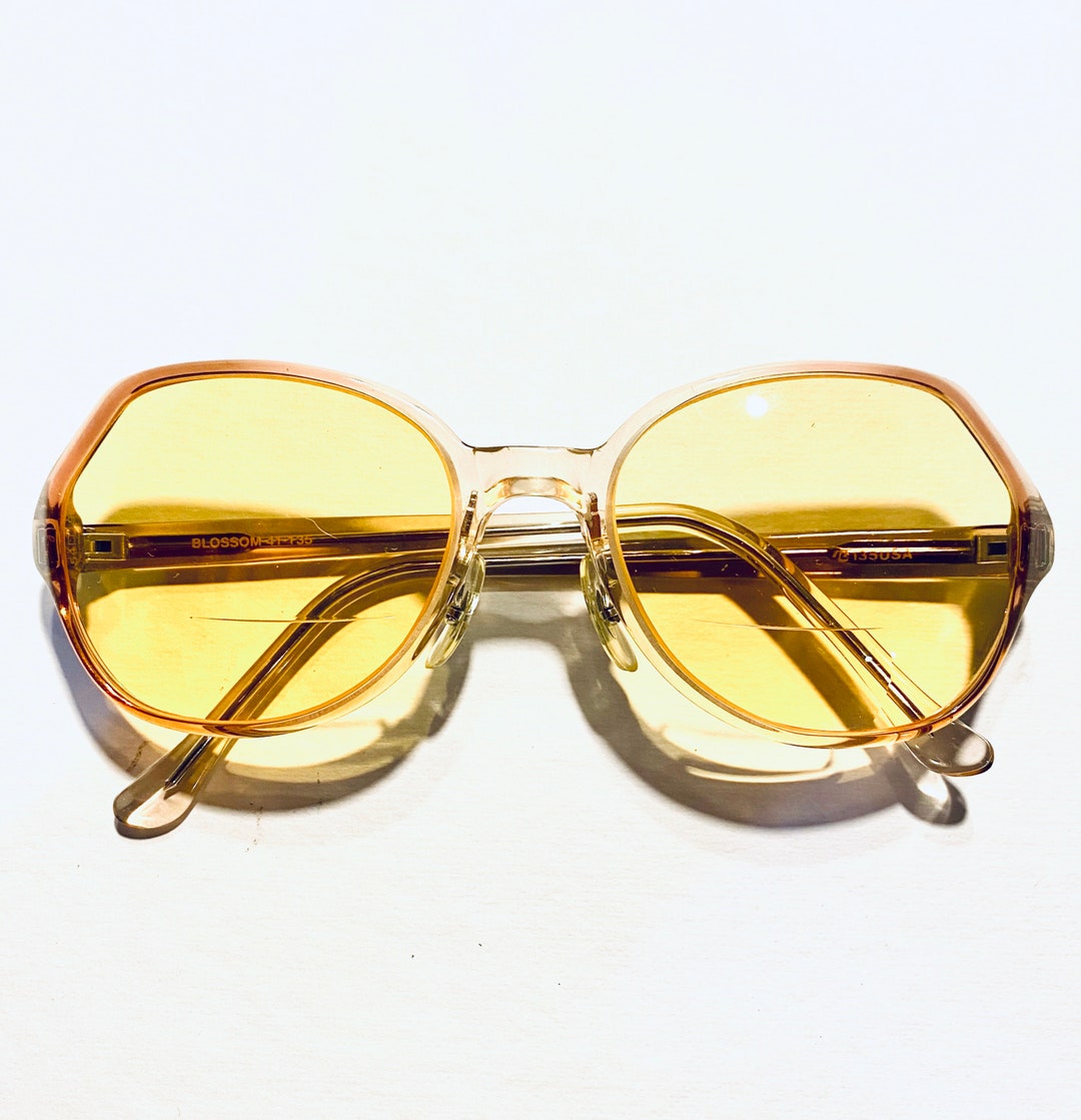 Vintage 80s Clear Oversized Eyeglasses - Etsy