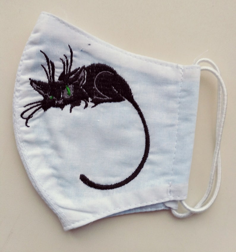 Warriors cats mask Firestar cat face mask Silverstream cat | Etsy