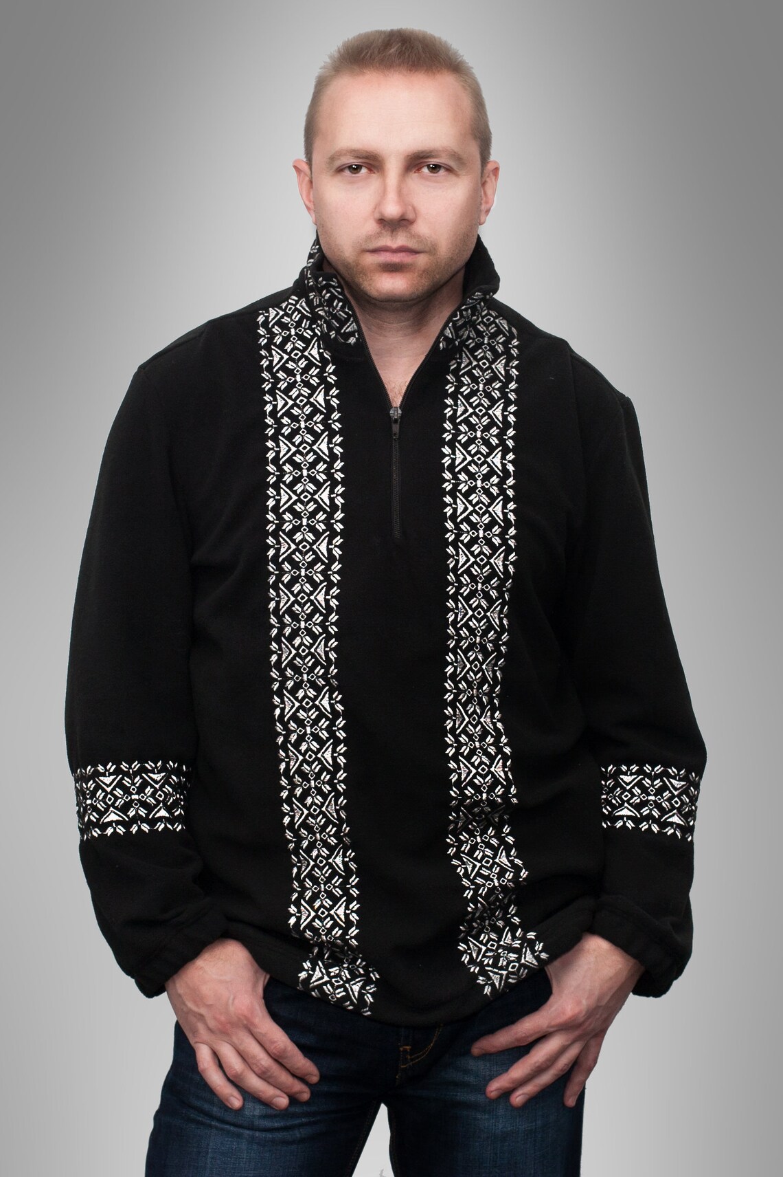 Embroidered Sweatshirt Warm Fleece Unisex Embroidered Hoodie - Etsy