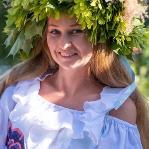 Batiste Embroidered Dress "wild Flower" Mini White With Multycolour ...