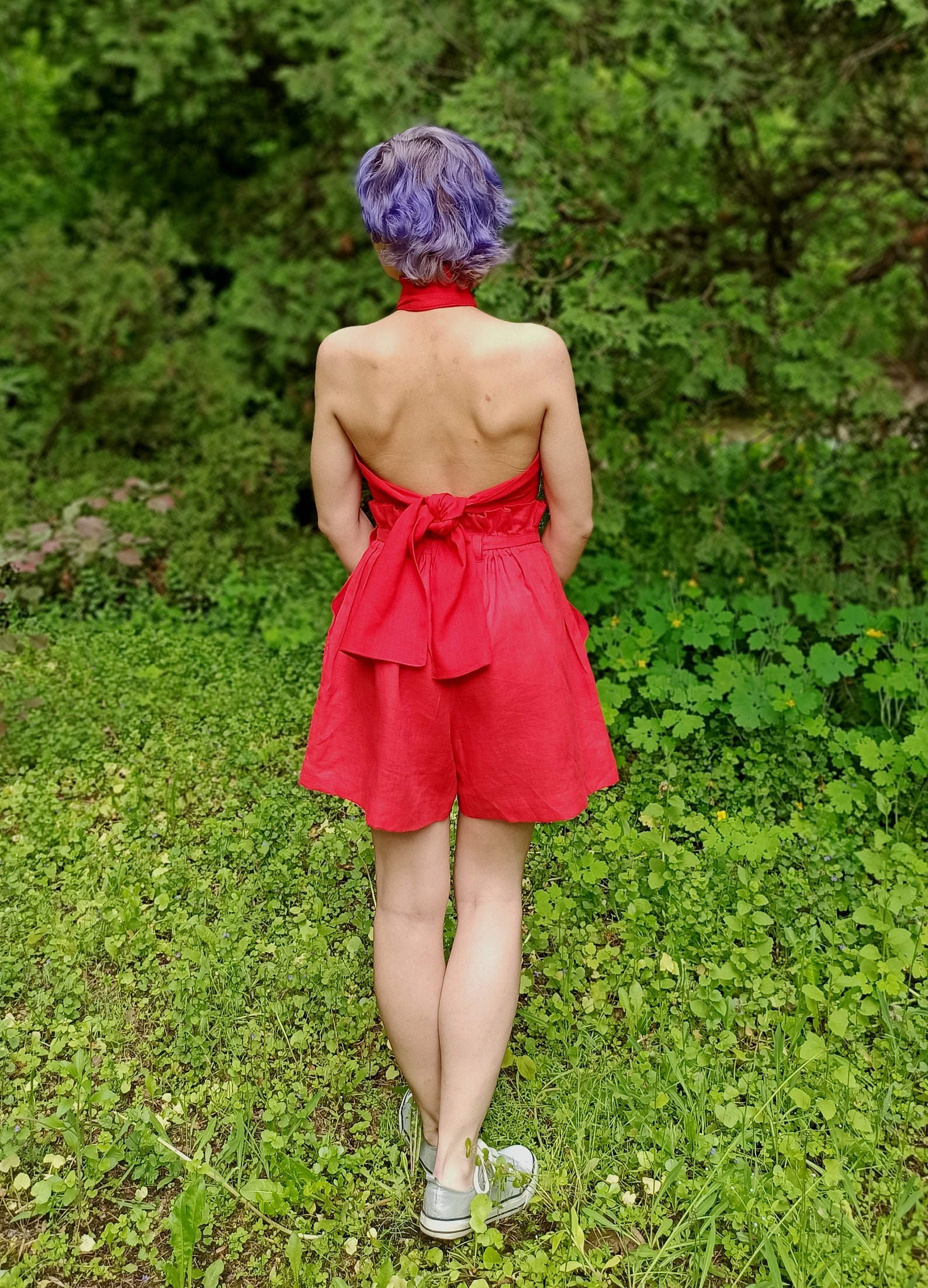 Wrap Crop Top Linenhalter Neck Top Open Back Soft Scarf Top - Etsy