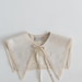 Lace Linen Detachable Collar: Beige Vintage Style - Etsy