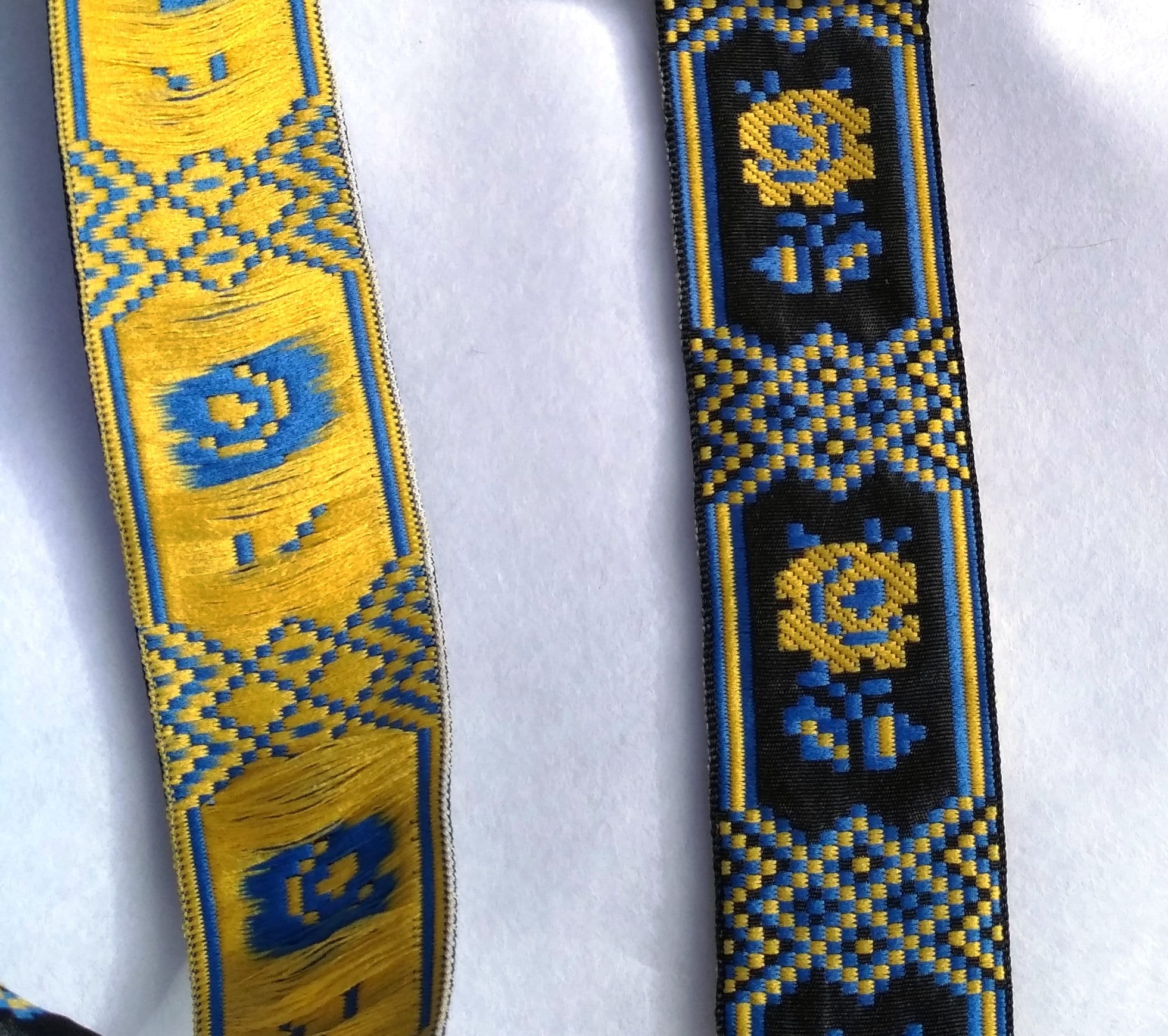 Jacquard Ribbon Trim Yellow Rose Embroidery Trim Ukrainian - Etsy