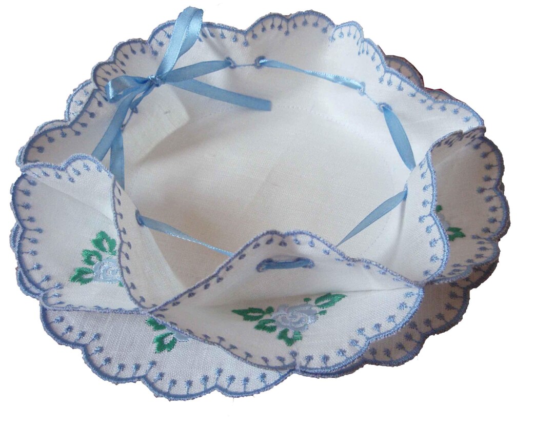 Linen Embroidered Easter Transformer Napkin Thanksgiving Gift Easter ...