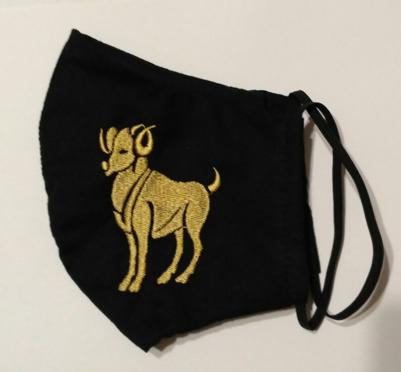 Zodiac Signs Embroidered Masks Astrological Signs Masks Zodiac | Etsy