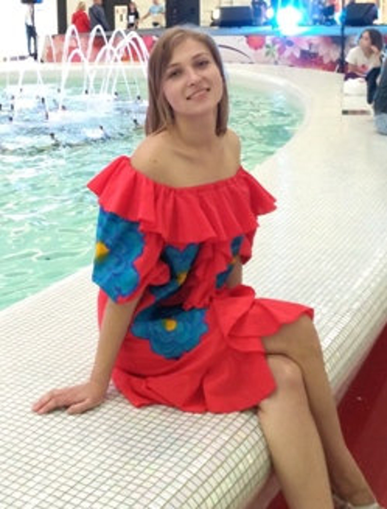 Batiste Embroidered Dress wild Flower Mini Mint - Etsy