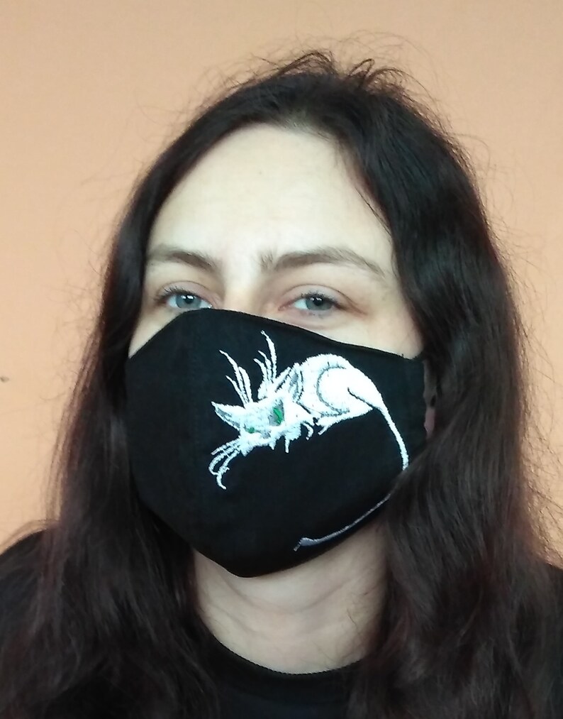 Warriors cats mask Firestar cat face mask Silverstream cat | Etsy