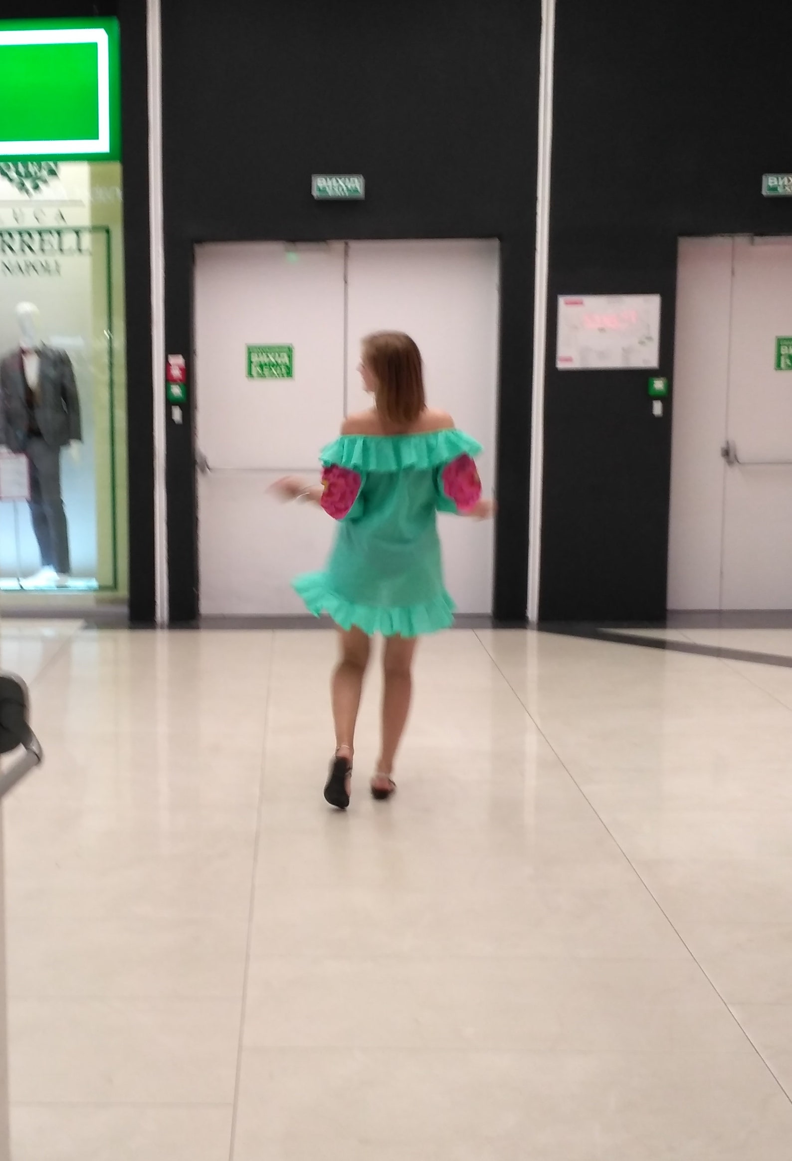 Batiste Embroidered Dress wild Flower Mini Mint - Etsy