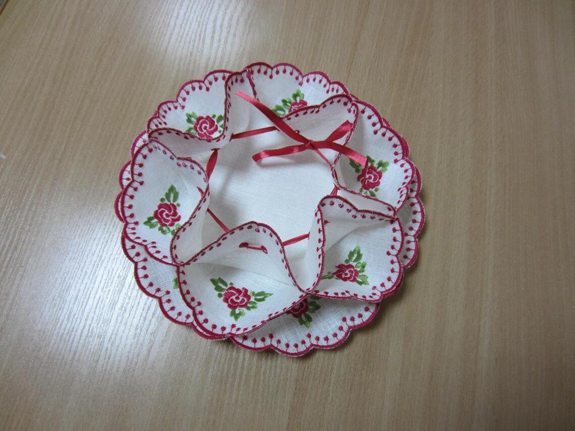 Linen Embroidered Easter Transformer Napkin Thanksgiving Gift - Etsy
