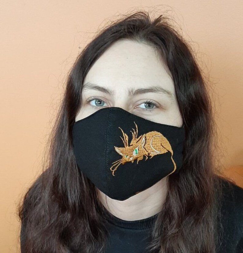 Warriors cats mask Firestar cat face mask Silverstream cat | Etsy